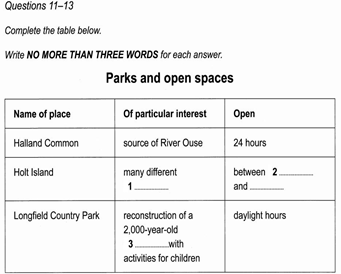 Unit 1. Form And Table Completion - Aland English